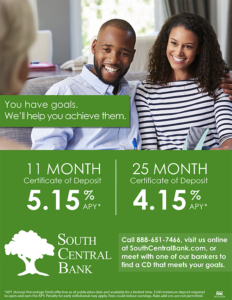 CD Specials - South Central Bank